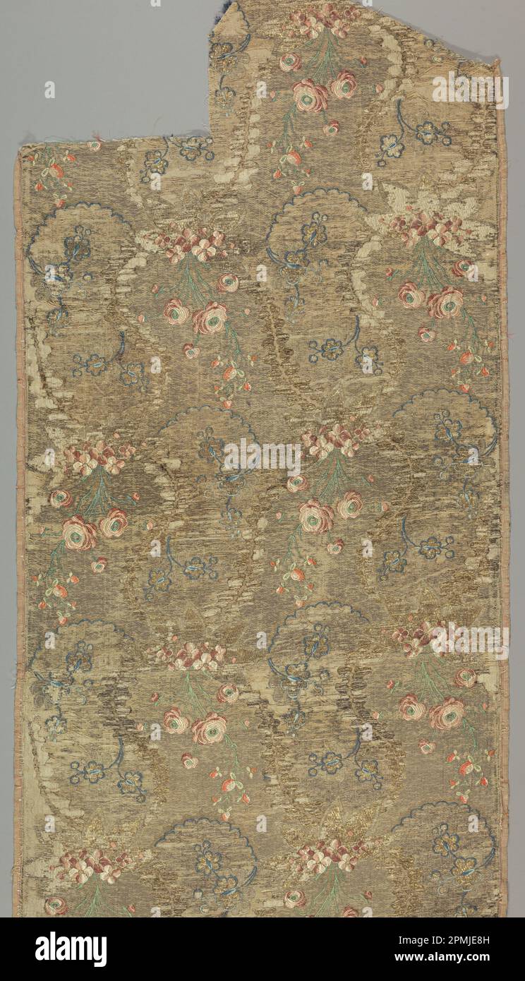 Textile; silk, metallic thread Stock Photo - Alamy