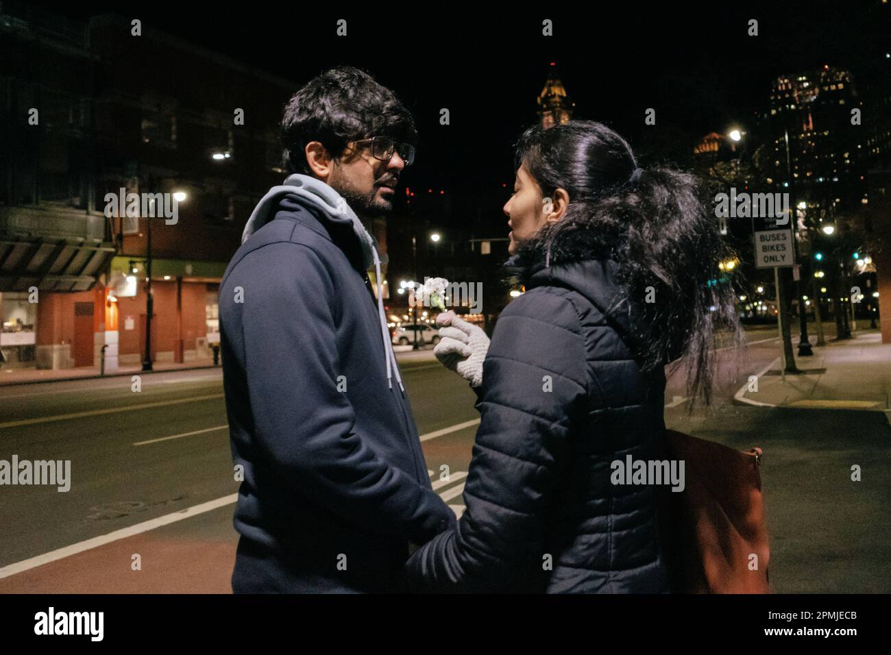 Boston, USA. 5 Mar, 2023. The People of boston in the downtown core ...