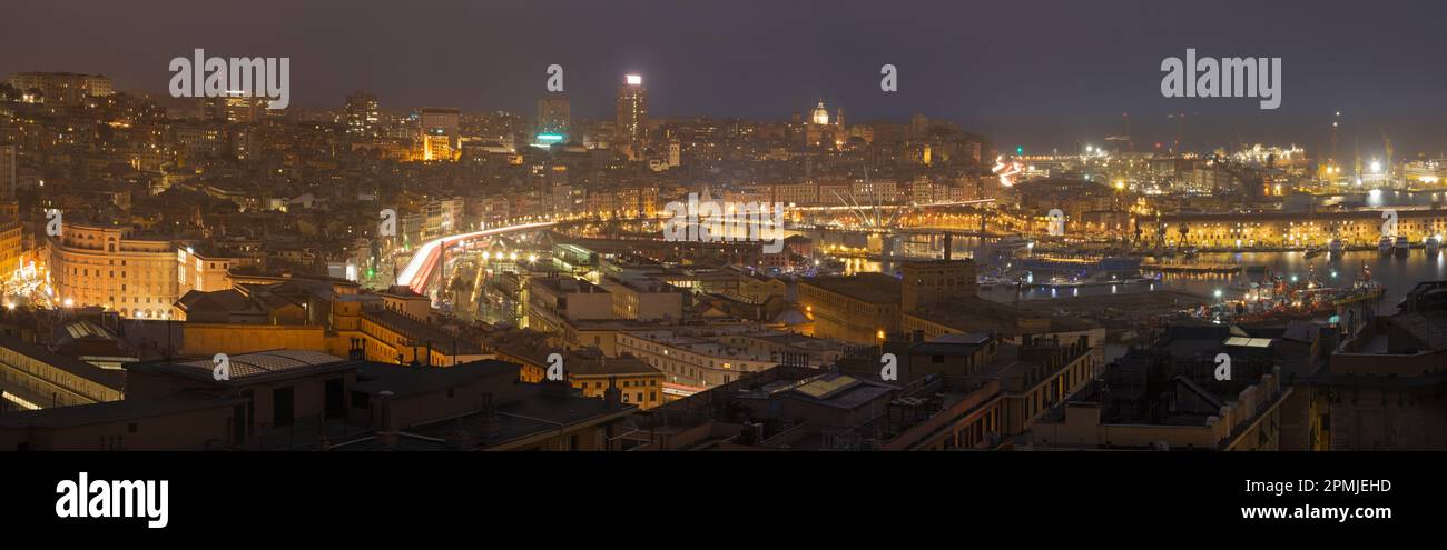 Sunset genova liguria italy hi-res stock photography and images - Alamy