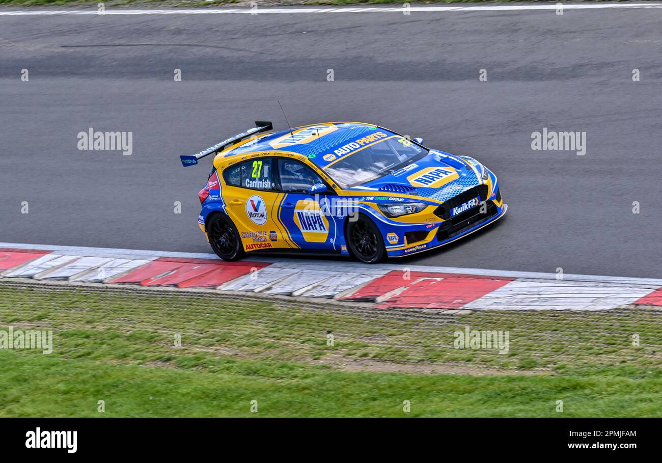 Brands Hatch Circuit, Longfield, Kent, UK on 12 April 2023. Dan Cammish at the Kwik Fit British ...