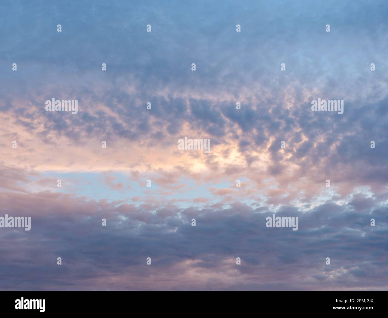 The beautiful sunset painted the sky with a stunning array of colors ...