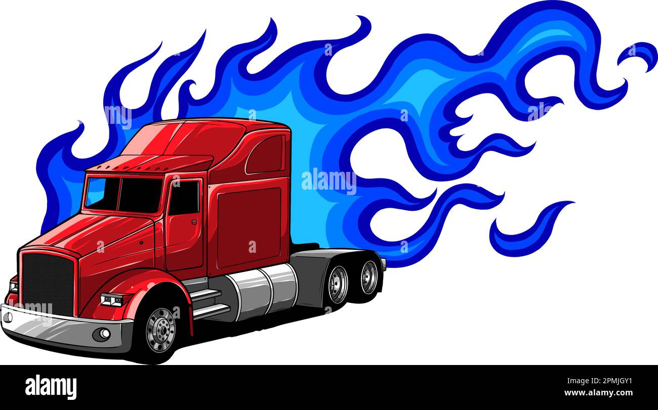 How To Draw A Semi Truck