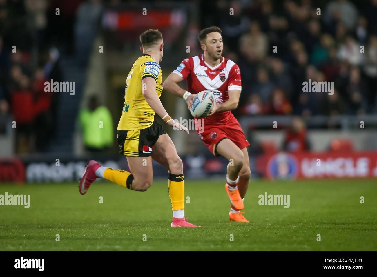 Manchester, UK. 13th Apr, 2023. Ryan Brierley of Salford *** during the ...