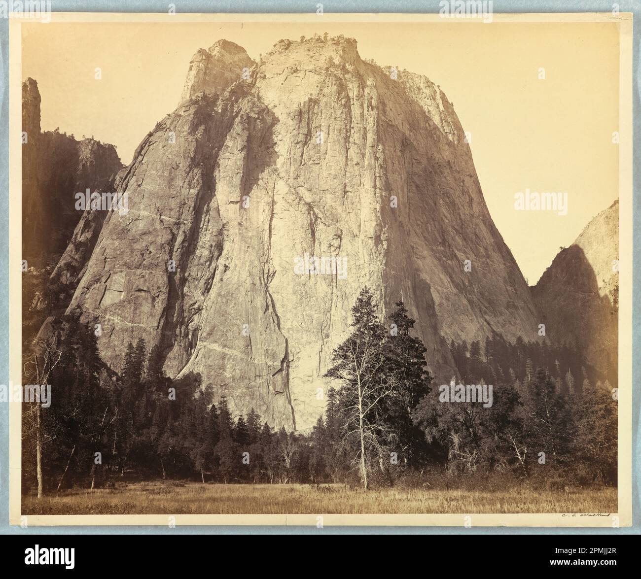 Photograph, Cathedral Rock, Yosemite; Photographed by Carleton E ...