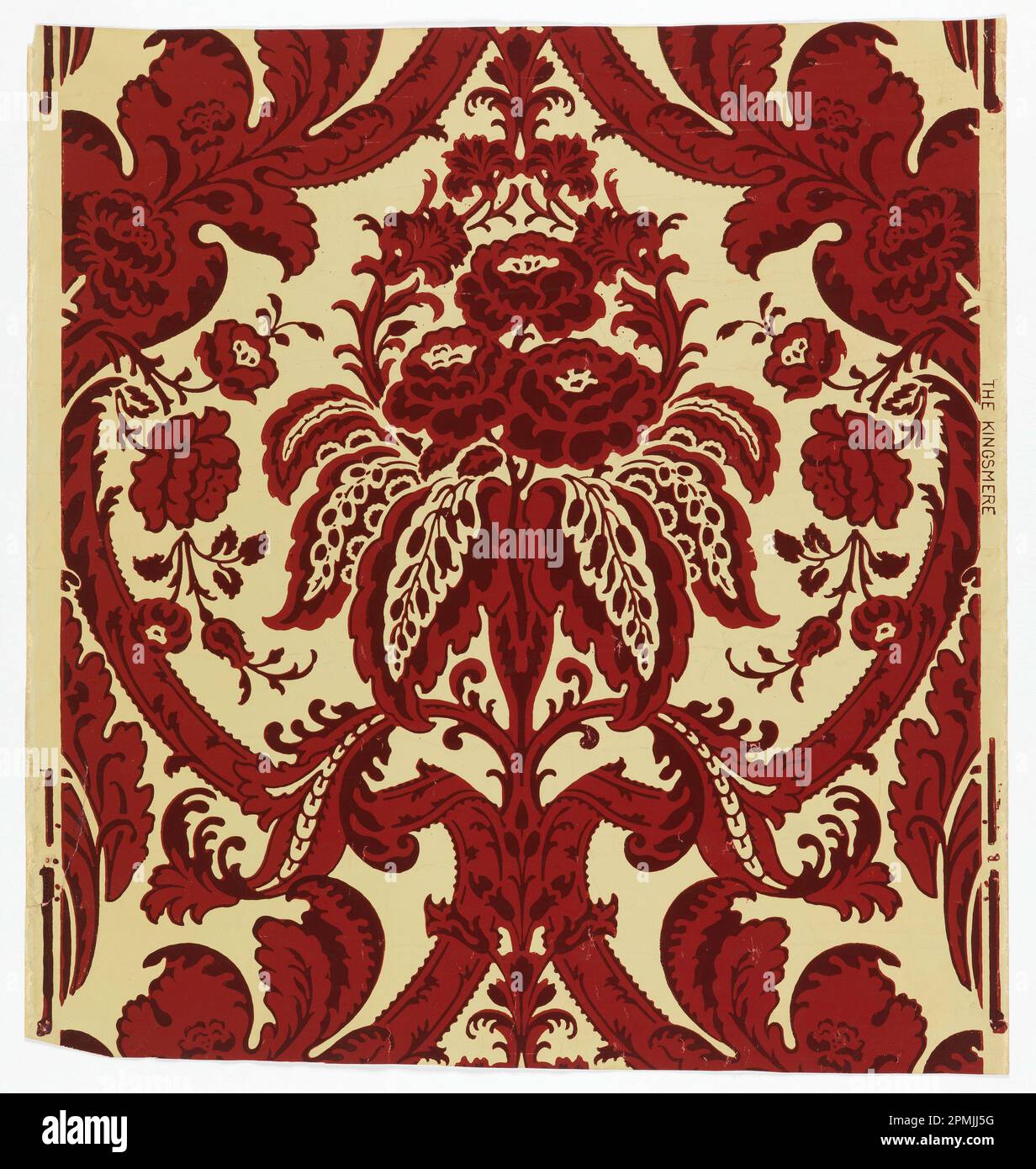 Sidewall, The Kingsmere; possibly England; block-printed on paper; 59.5 ...