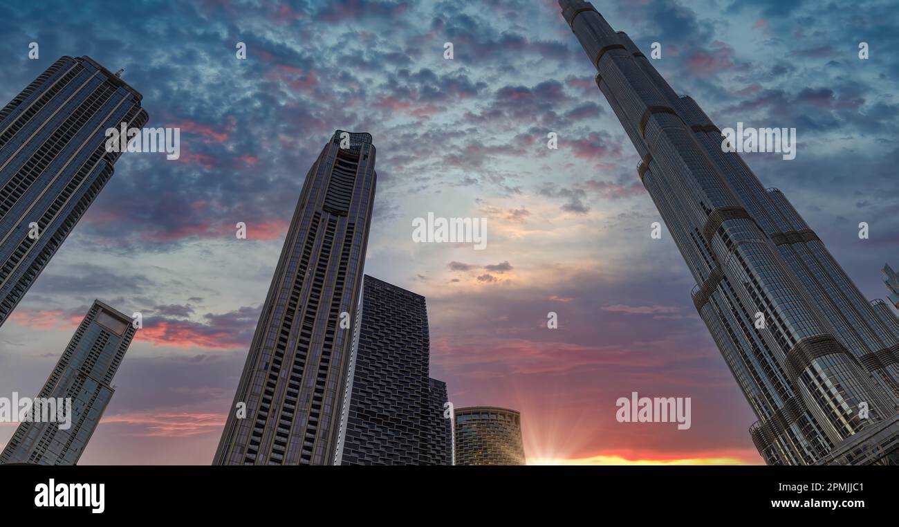 Dubai, landmark Burj Khalifa skyscraper the tallest building in the world Stock Photo - Alamy