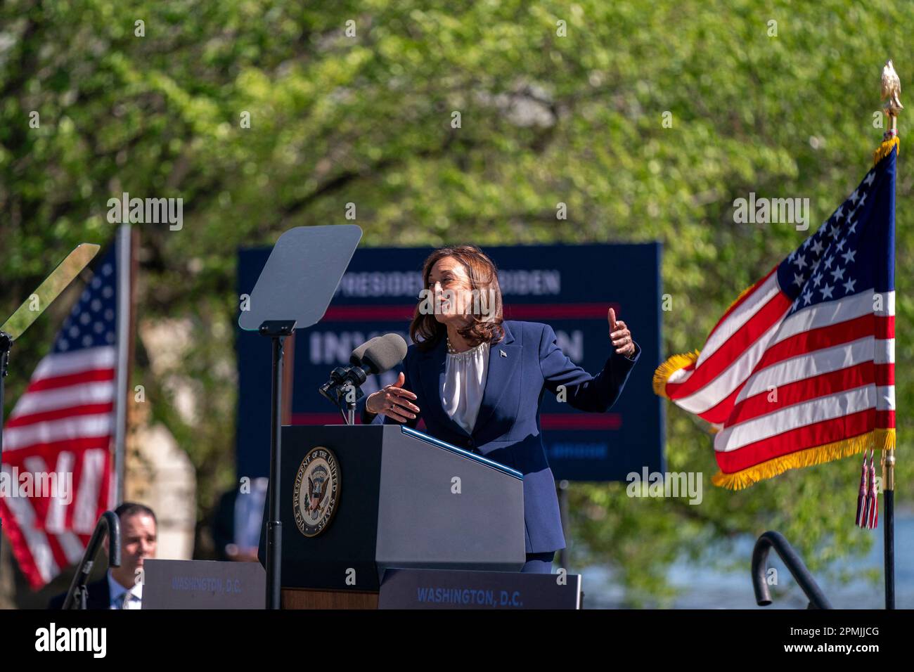 Washington, DC, USA. 13th Apr, 2023. US Vice President Kamala Harris ...