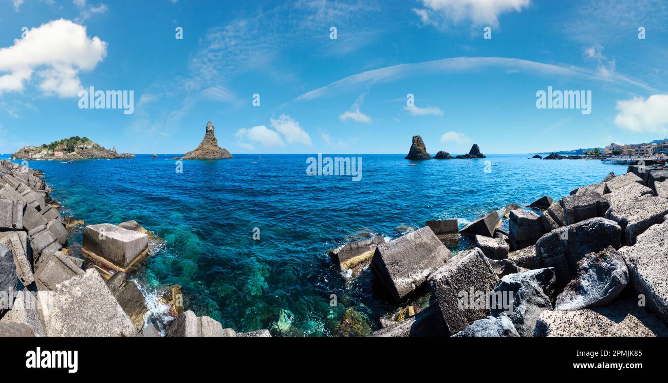 Lachea Island on Cyclopean Coast and the Islands of the Cyclops on Aci ...