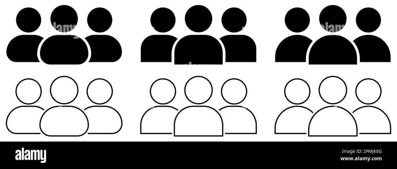 People icon set. Design can use for web and mobile app. Vector ...