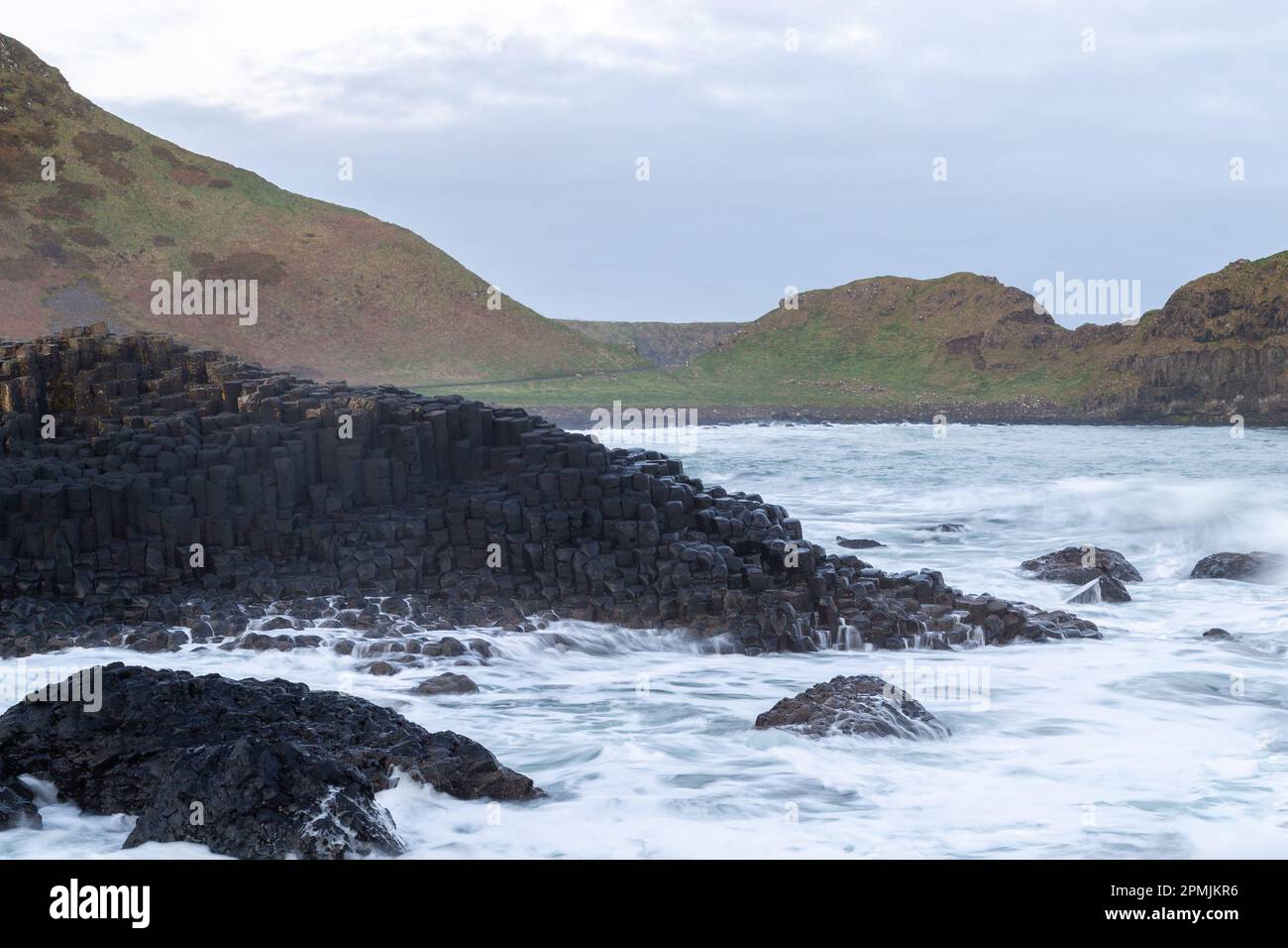 Giant's Causeway rock formation on the Antrim coast of Northern Ireland ...