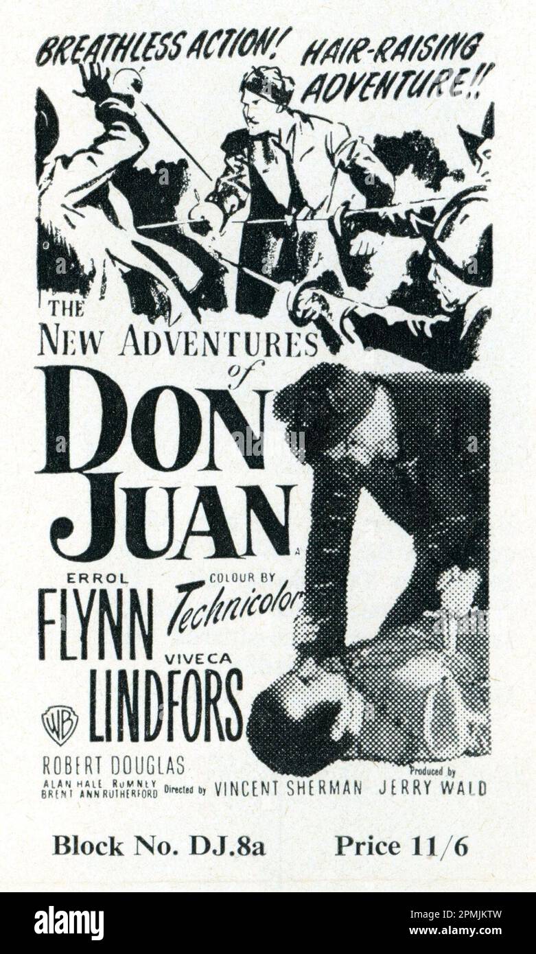 ERROL FLYNN VIVECA LINDFORS and ROBERT DOUGLAS in THE NEW ADVENTURES OF ...