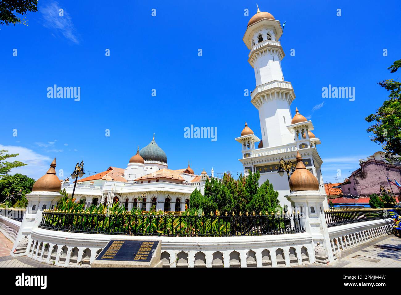 Exterior of Masjid Kapitan Keling Mosque located in Georgetown, Penang ...