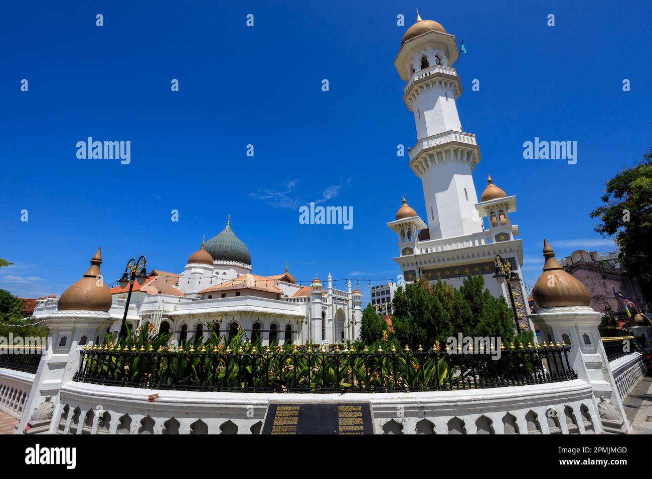Exterior of Masjid Kapitan Keling Mosque located in Georgetown, Penang ...