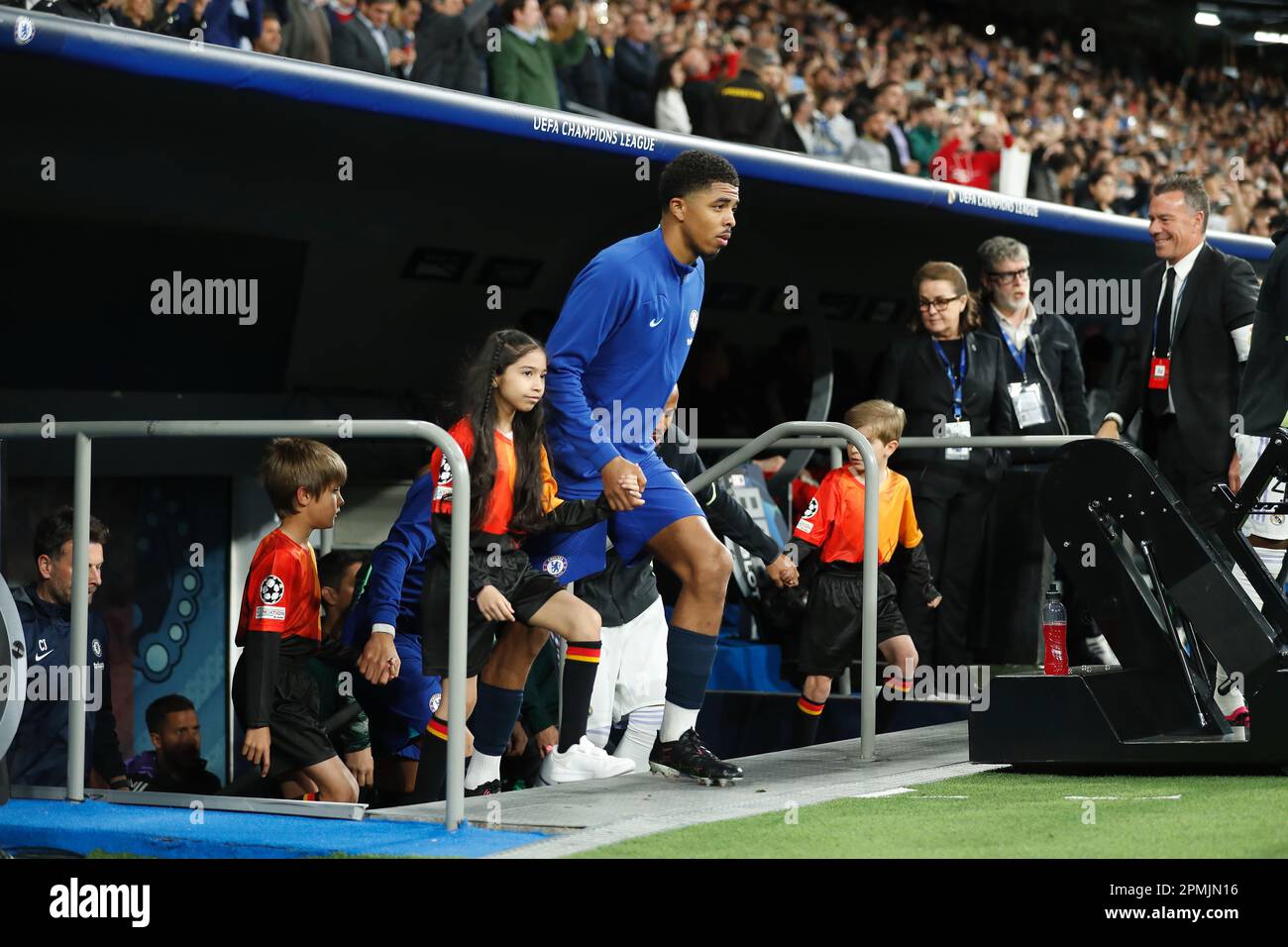 Madrid, Spain. 12th Apr, 2023. Wesley Fofana (Chelsea) Football/Soccer ...