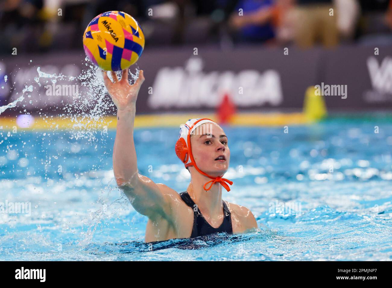 ROTTERDAM, NETHERLANDS - APRIL 13: Brigitte Sleeking of the Netherlands ...