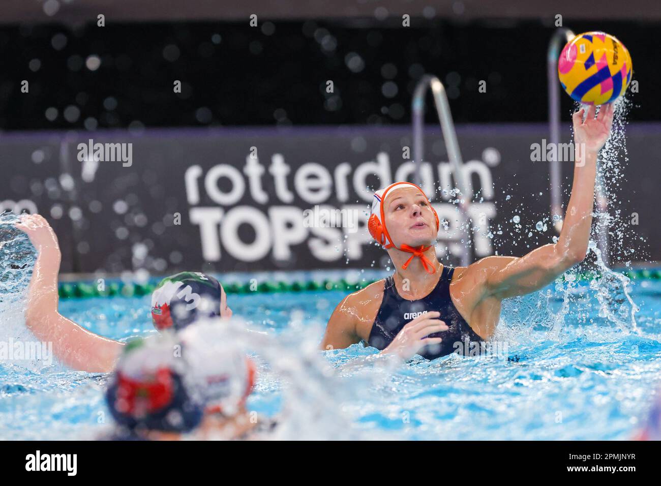 ROTTERDAM, NETHERLANDS - APRIL 13: Kata Hajdu of Hungary, Simone van de ...
