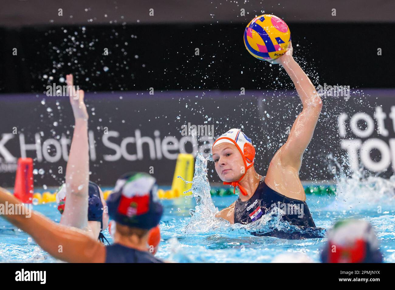 ROTTERDAM, NETHERLANDS - APRIL 13: Kata Hajdu of Hungary, Simone van de ...