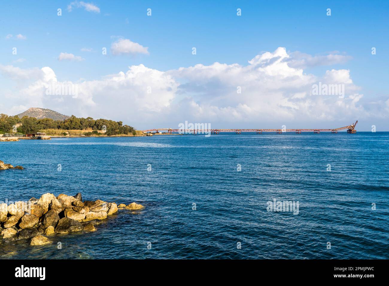 Ore from the Cypriot copper mines was loaded from the pier in ...