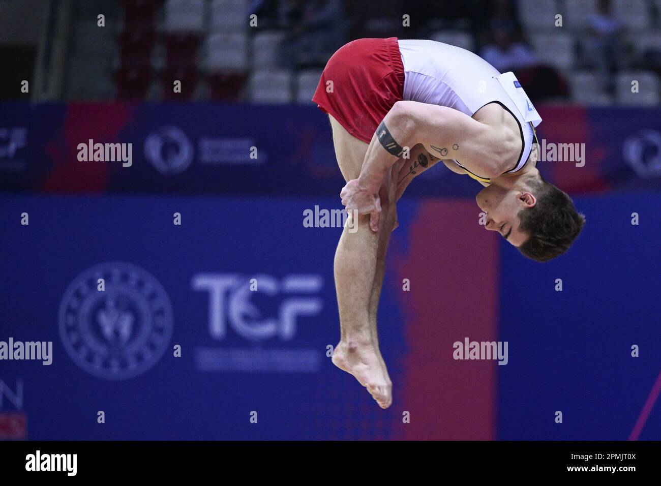 Antalya, Turkey. 13th Apr, 2023. Belgian gymnast Victor Martinez ...