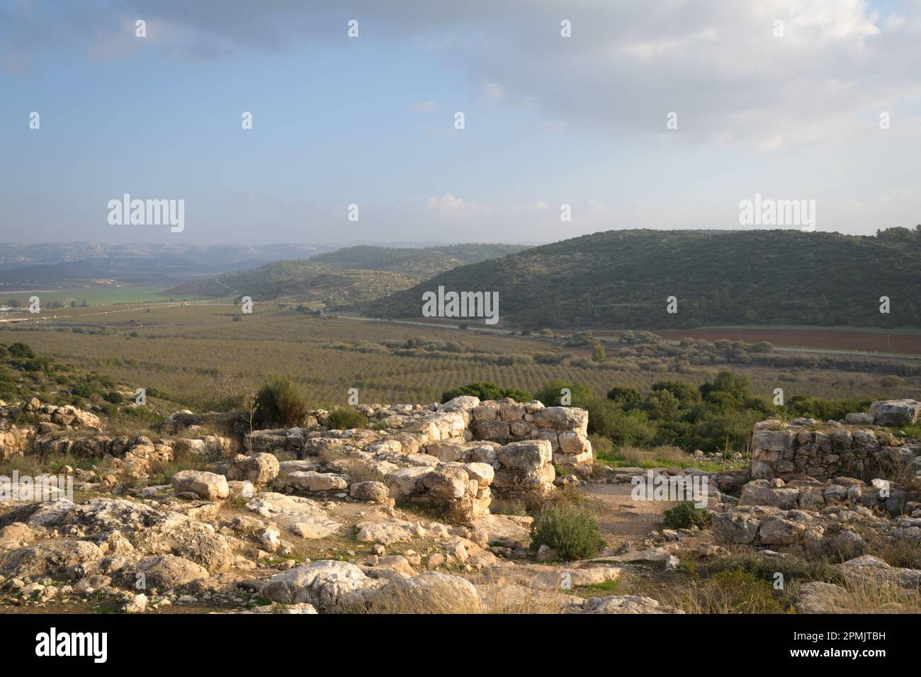 Valley of Elah - biblical place where David fought Goliath, Israel ...