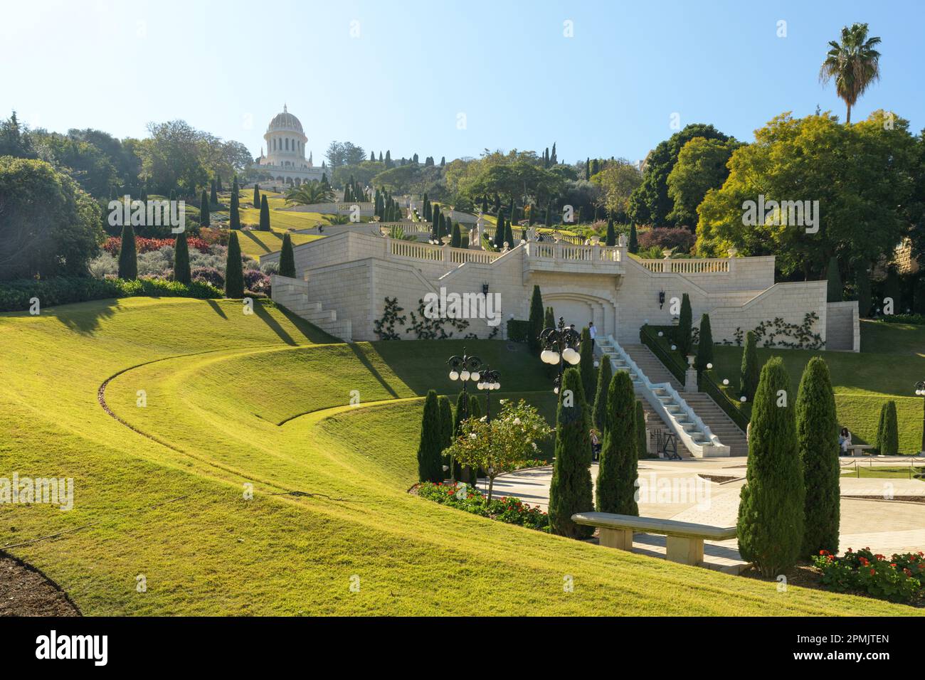 Bahai gardens in Haifa, Israel Stock Photo - Alamy