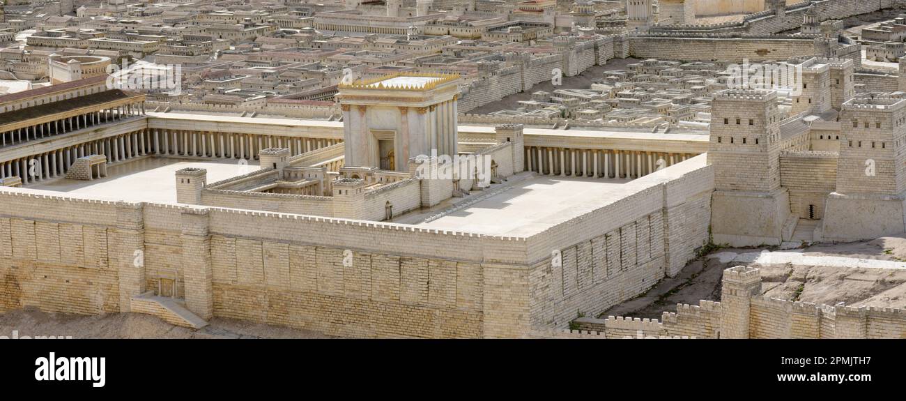 Second Temple - model of the ancient Jerusalem. Israel Museum ...