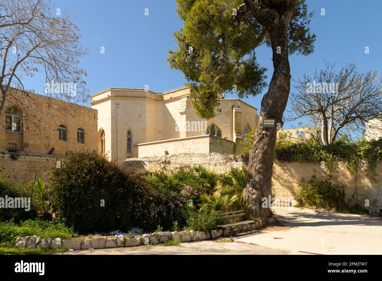 Christ Church in Jerusalem, Israel. Evangelical Anglican congregation ...