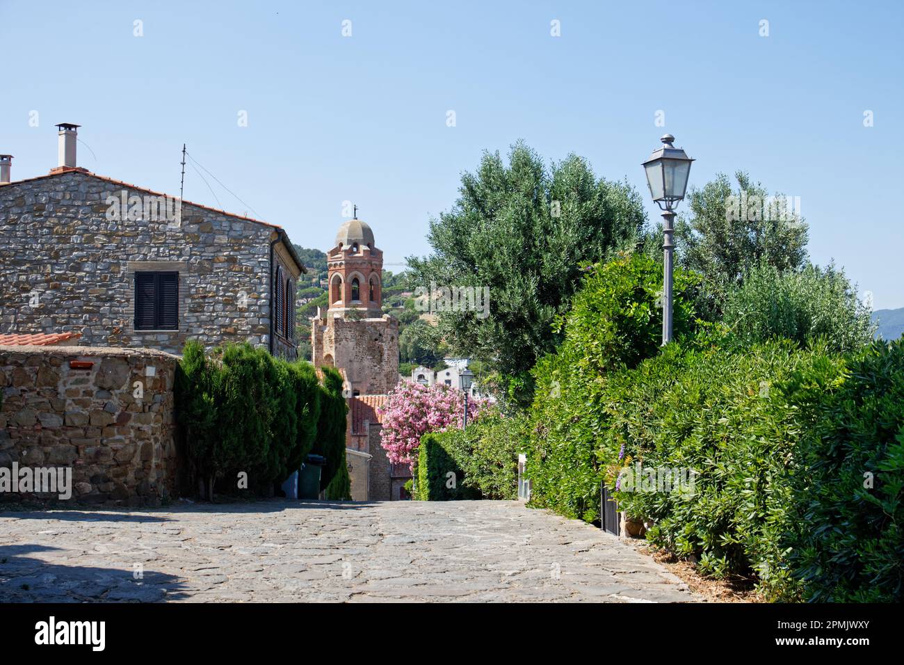 The peaceful coastal town of Castiglione della Pescaia, Tuscany, Italy ...