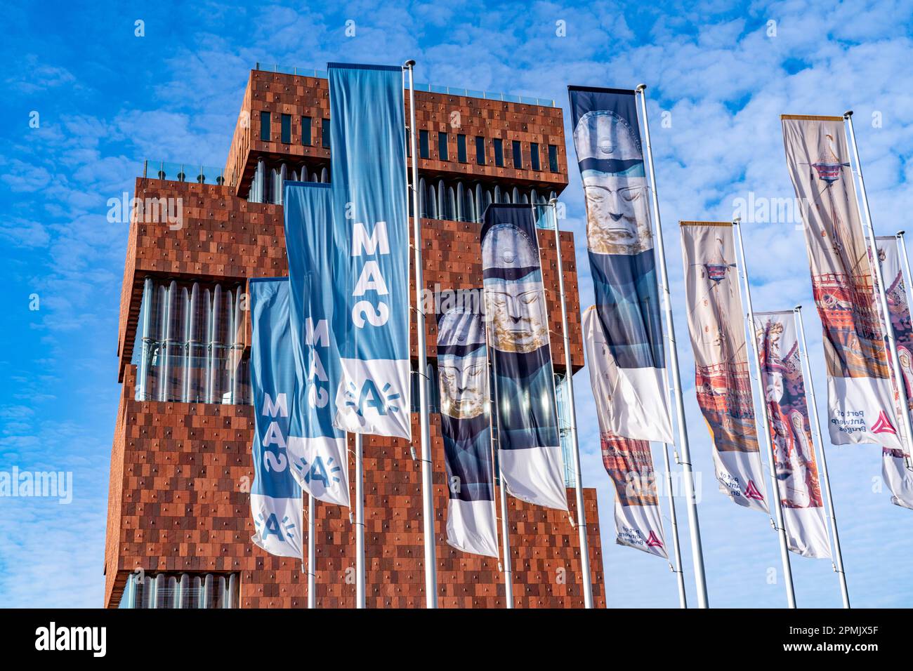The MAS, Museum aan de Stroom, Museum am Strom, Bonapartdok, Harbour ...