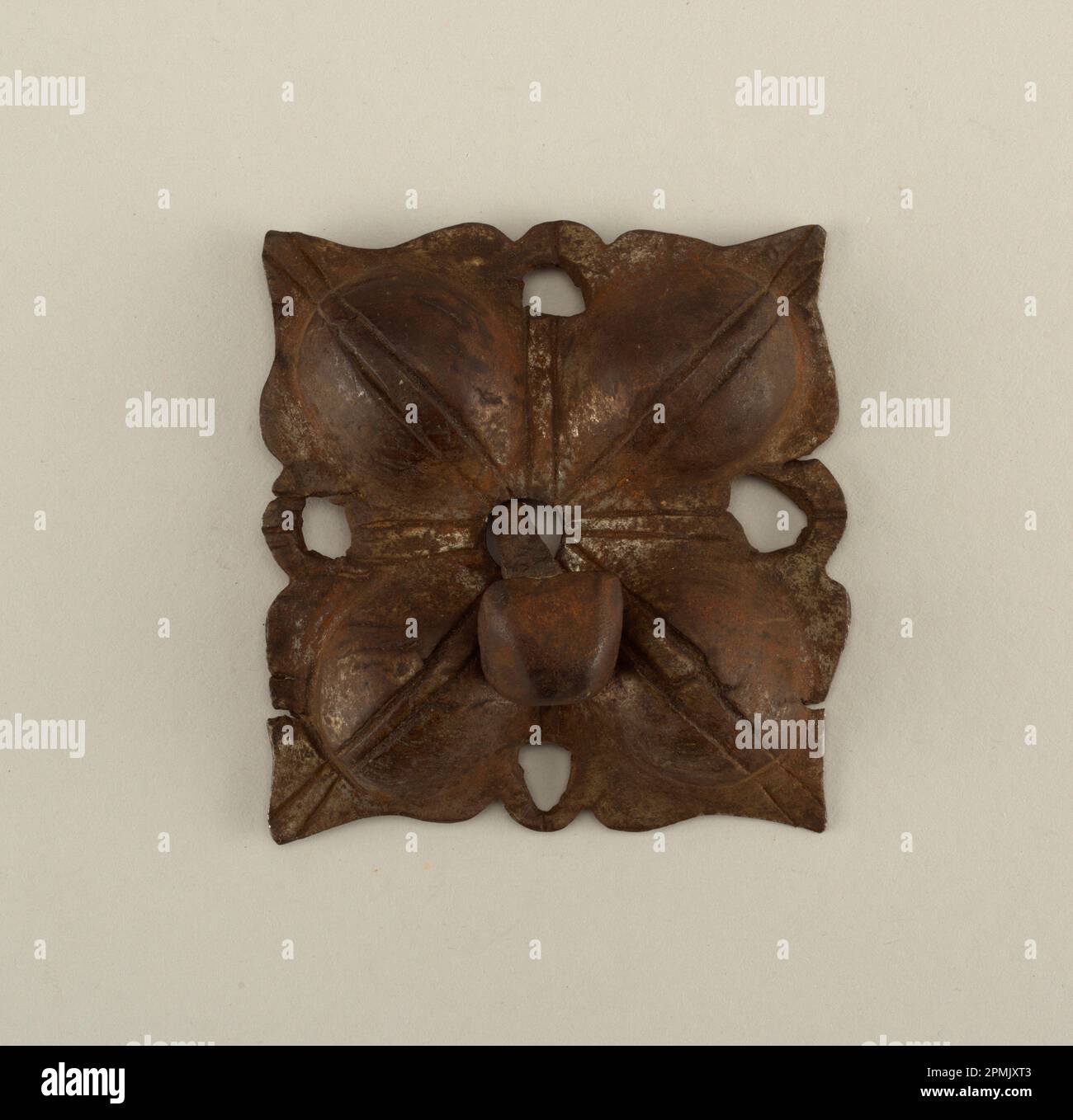 Decorative Door Boss And Nail; wrought iron Stock Photo - Alamy