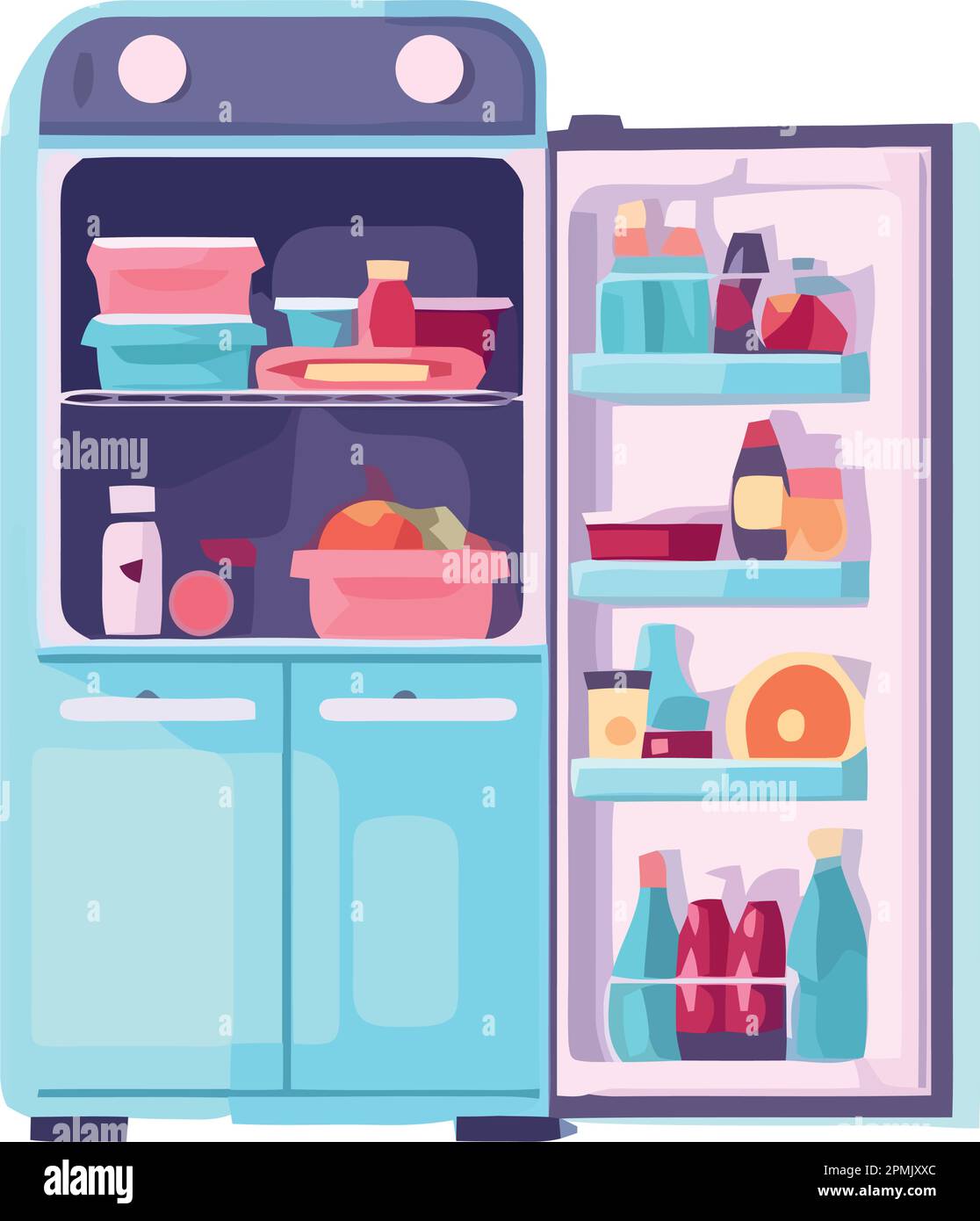Modern kitchen appliance fridge, cooler Stock Vector Image & Art - Alamy