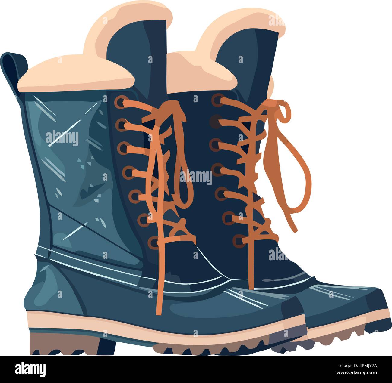 Army boot in snow Stock Vector Images - Alamy