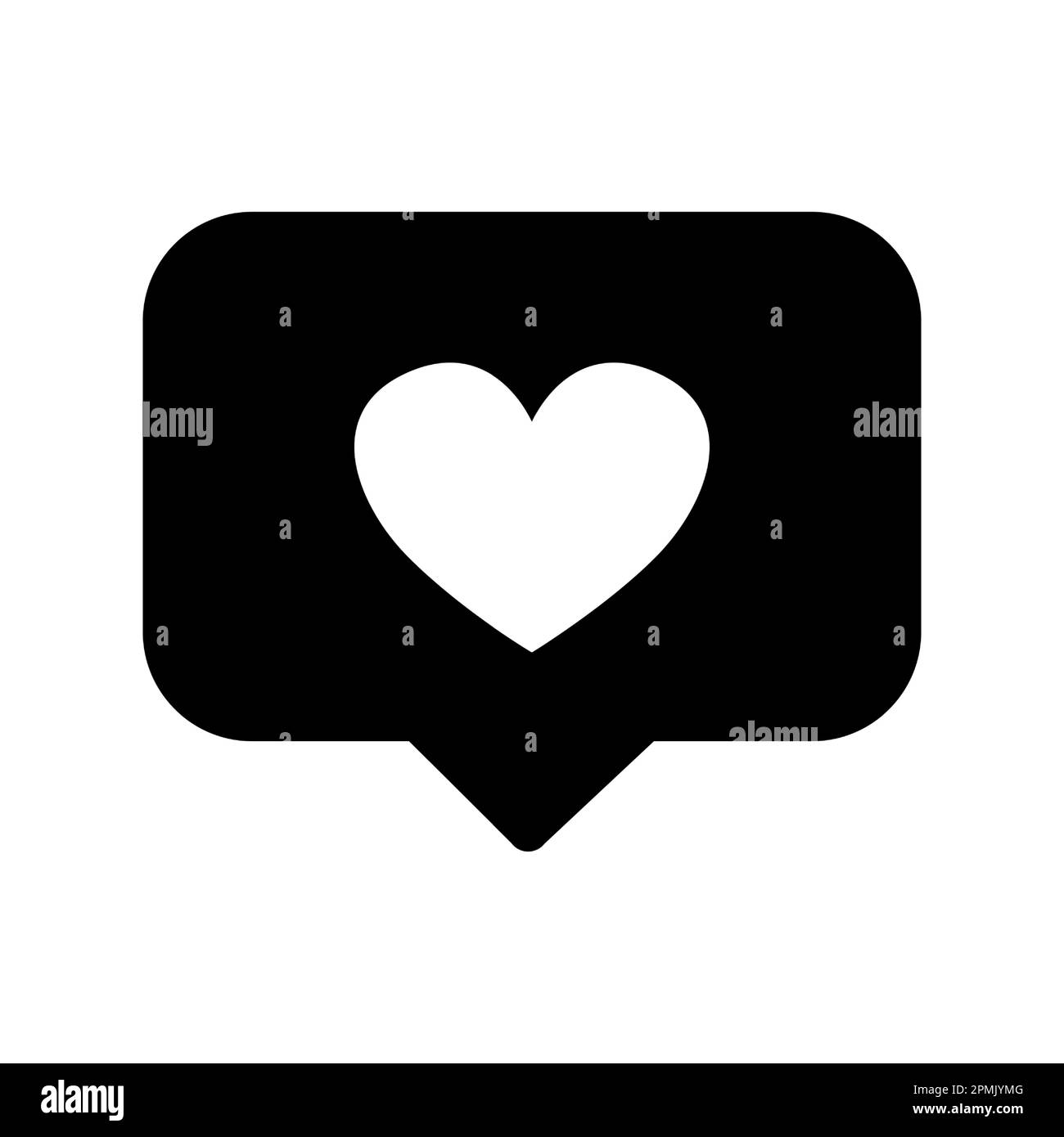 Like heart icon on a red pin isolated on white background. Like Stock ...