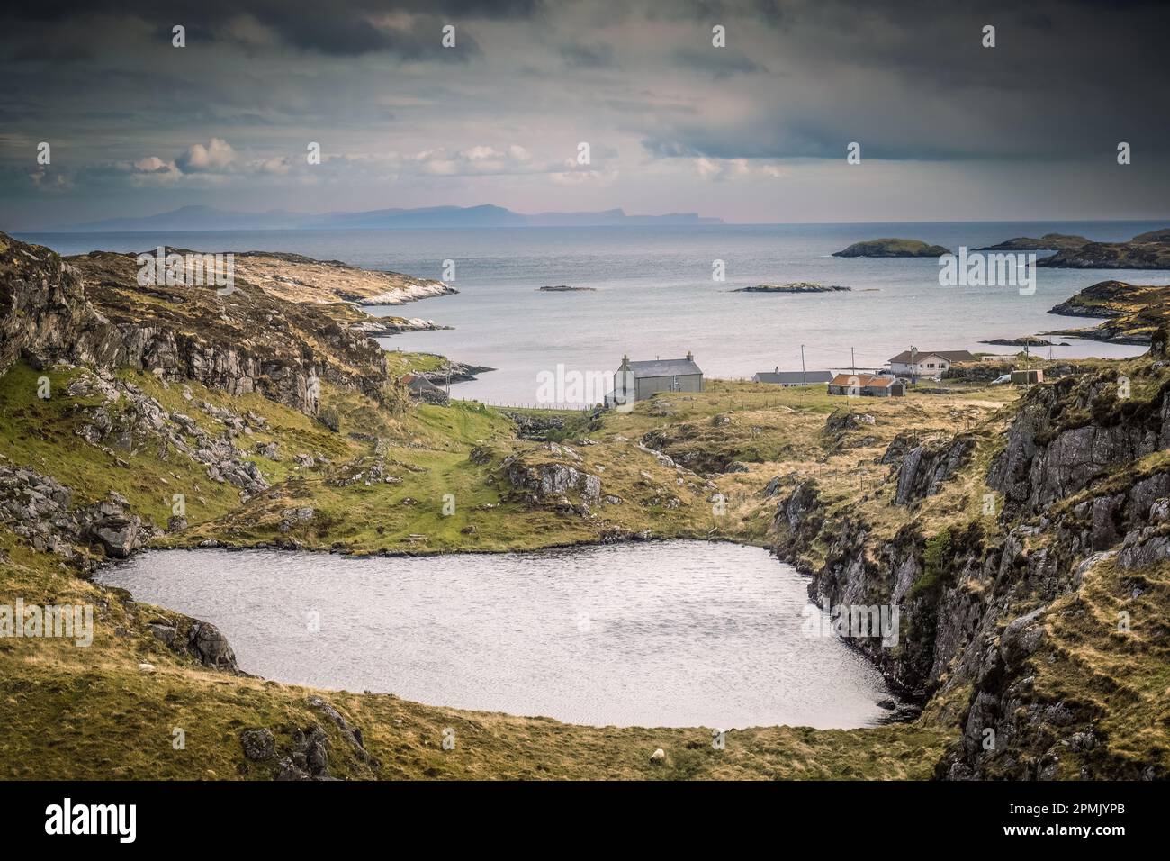 21.05.21 likisto, Harris, Outer Hebrides. Geocrab is a small village on ...