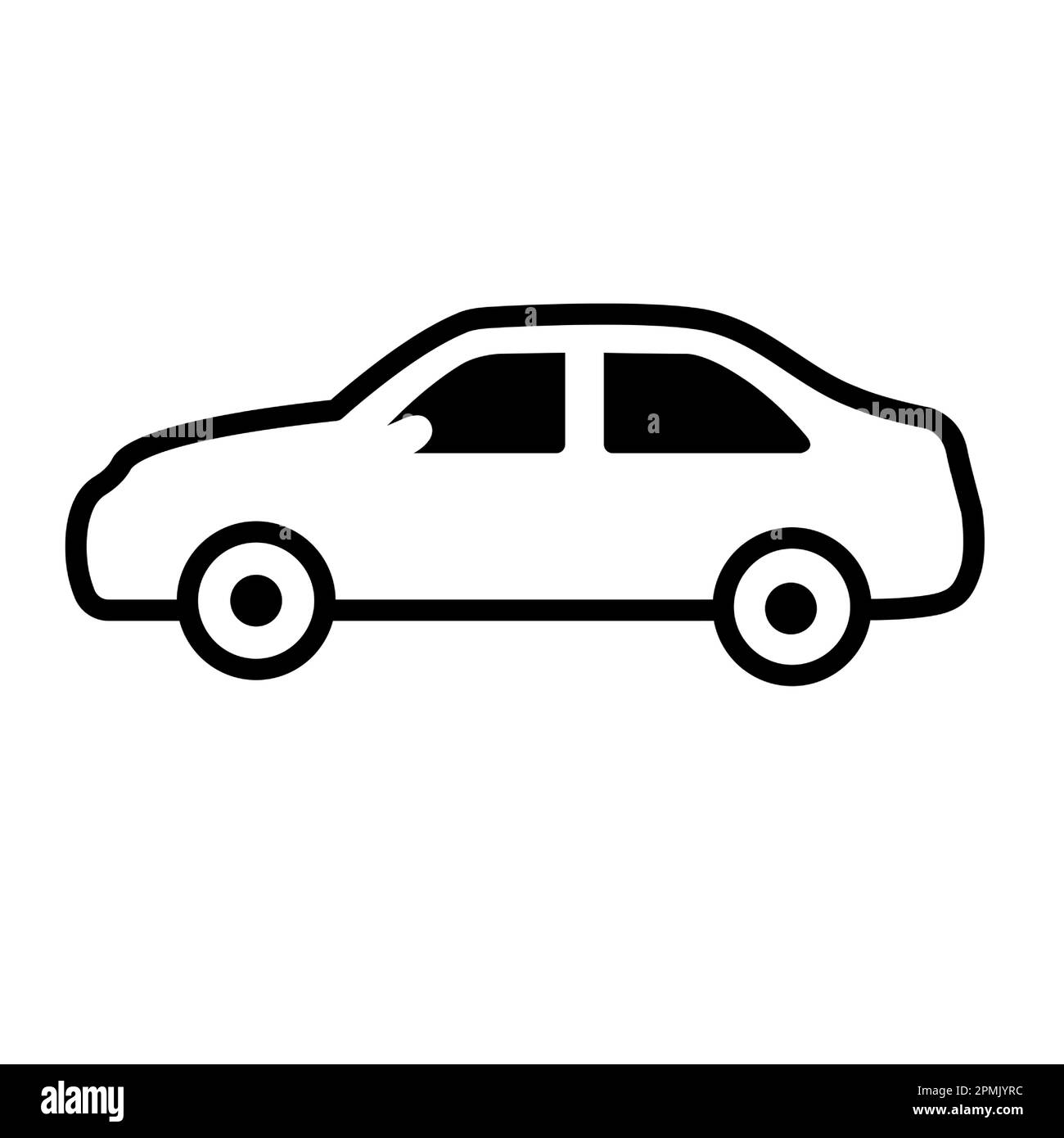 Car icon outline simple Vector illustration background Stock Vector ...