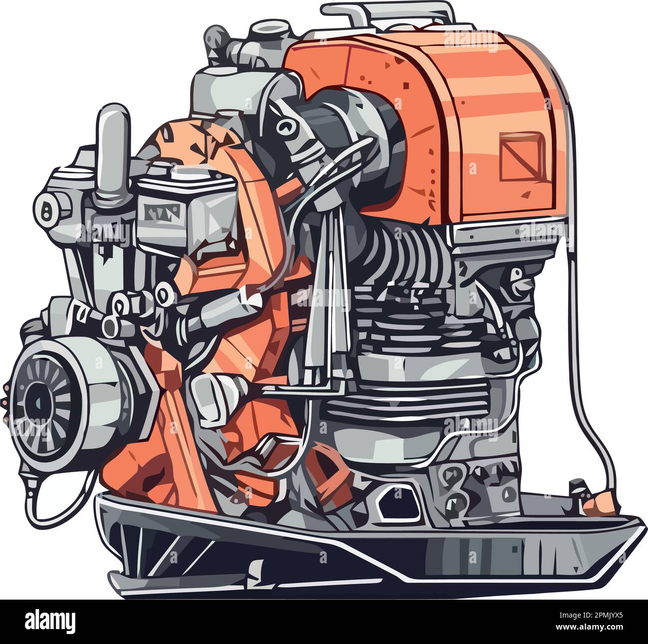 Old factory heavy machinery Stock Vector Images - Alamy