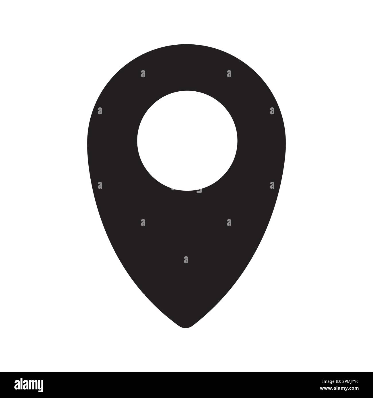 pin point icon isolated on white background. vector Stock Vector Image ...