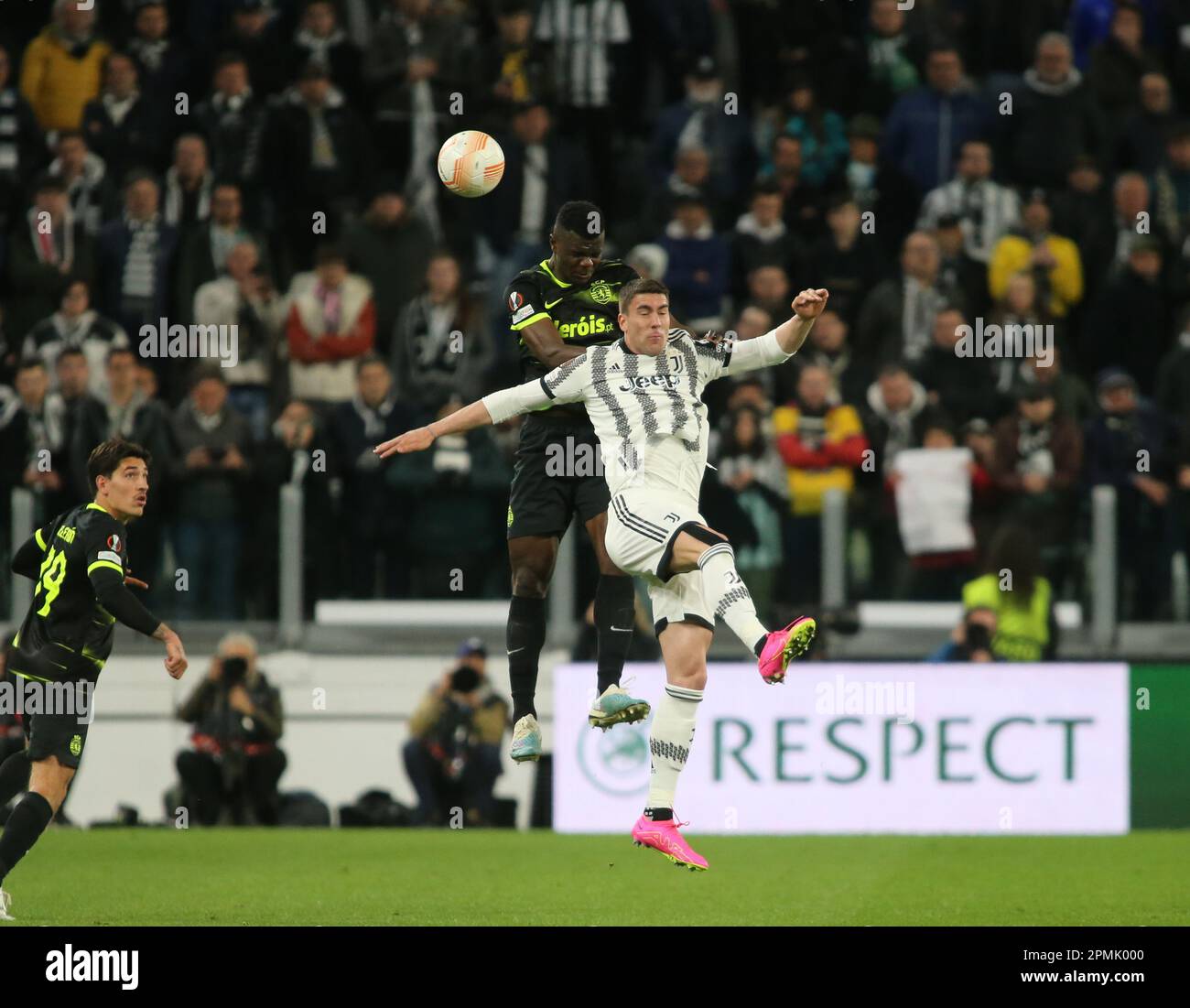 Dusan Vlahovic of Juventus during the Uefa Europa League, football ...