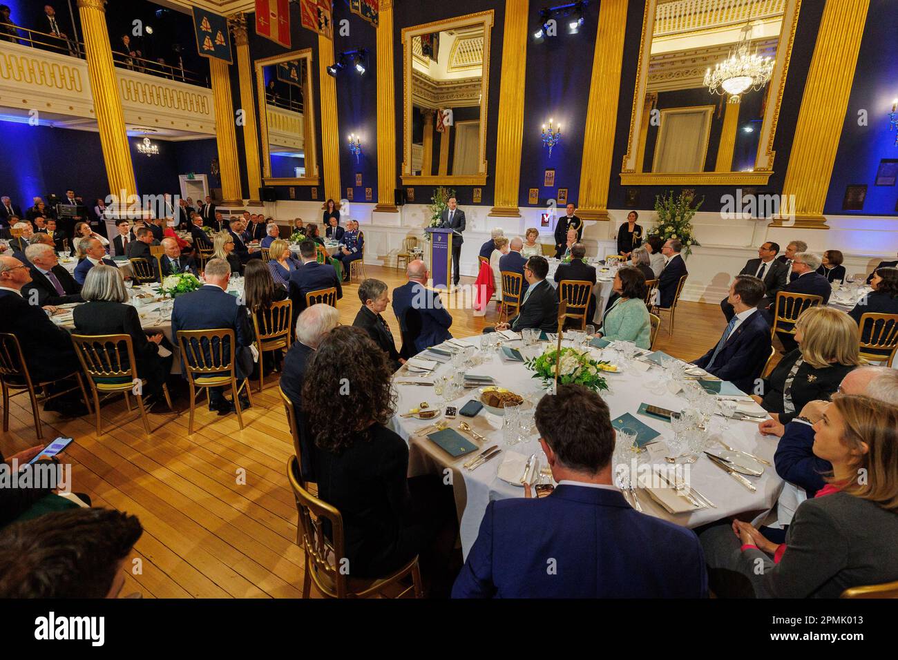 Handout photo issued by the Government of Ireland of Taoiseach Leo ...