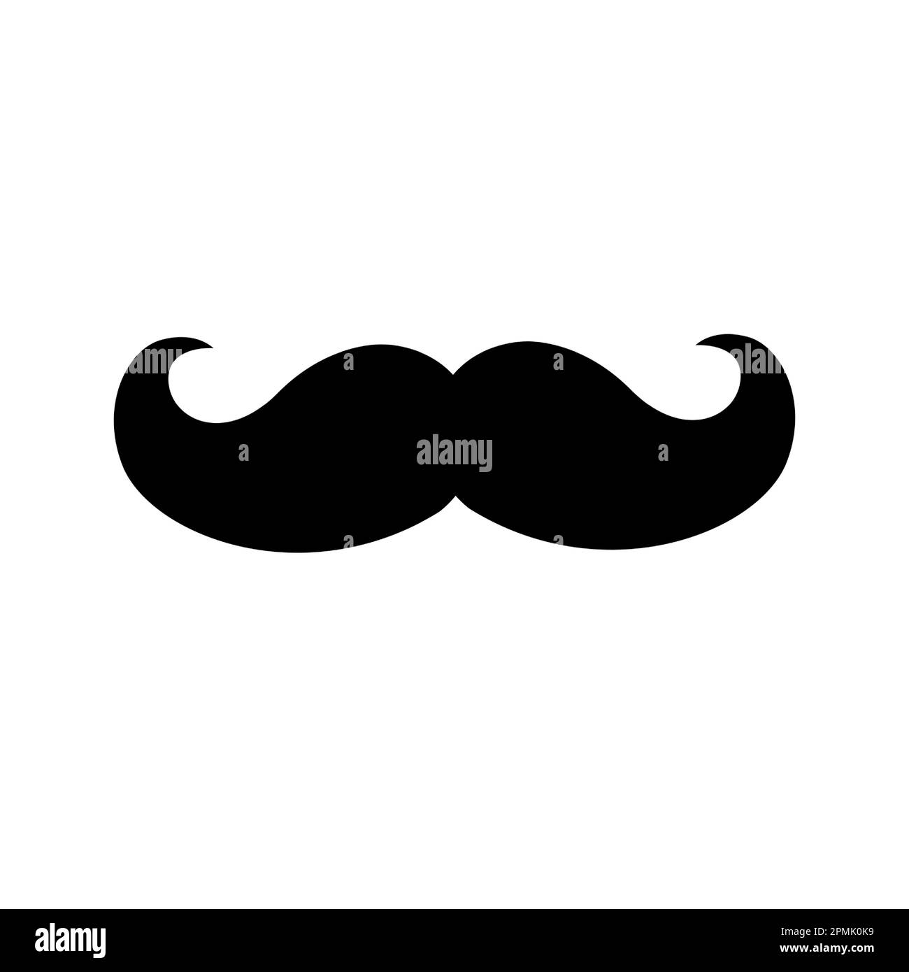 Mustache icon. Simple illustration of italy mustache vector icon Stock ...