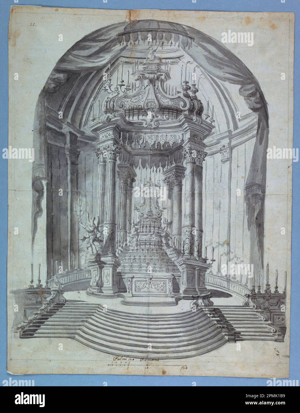 Drawing, Design for a Setting of the Exhibition of the Host; Italy ...
