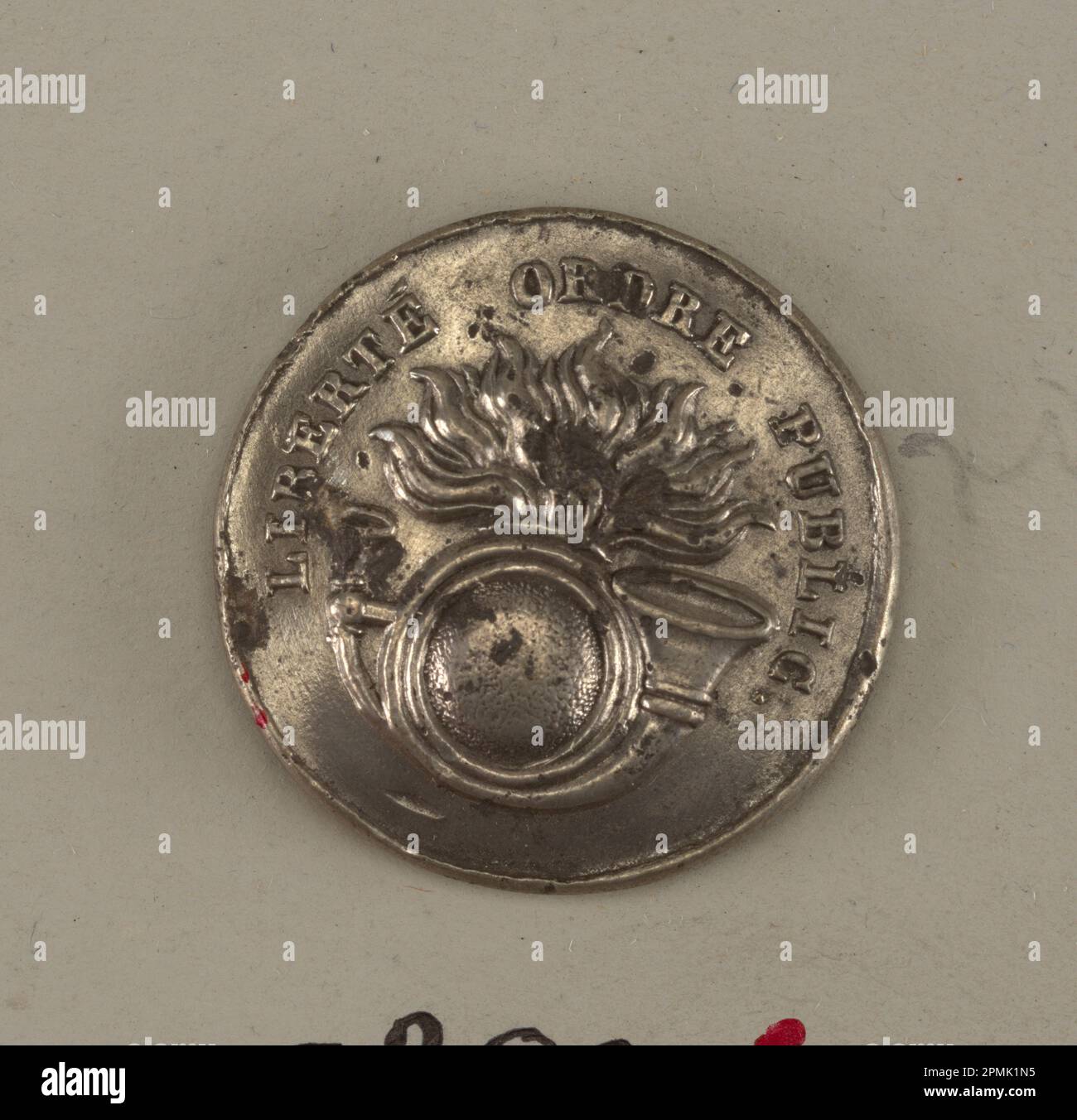 Button (France); cast pewter; 1931-59-200 Stock Photo - Alamy