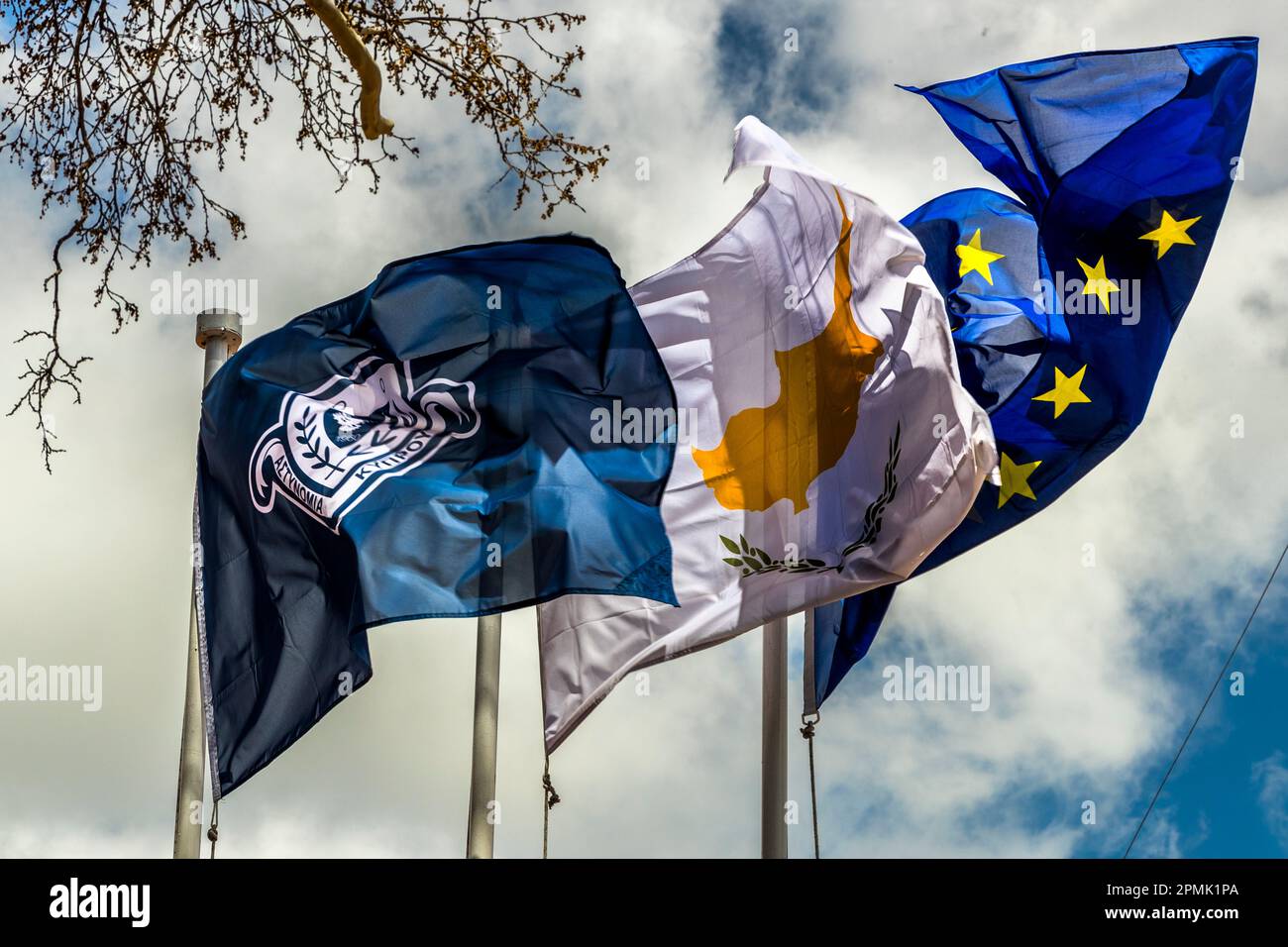 Cyprus waving flag hi-res stock photography and images - Alamy