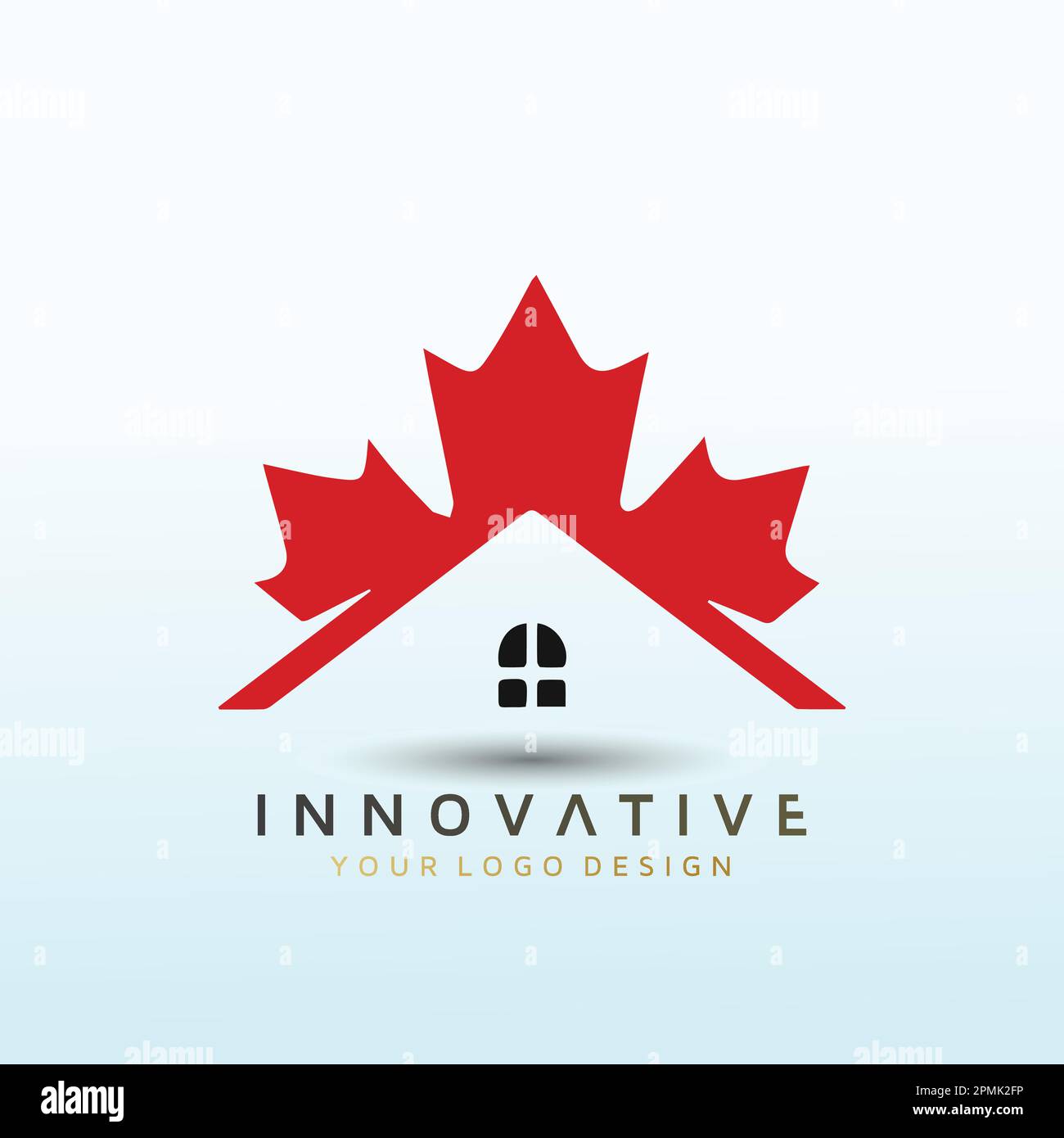 Real estate Management group vector logo design with leaf icon Stock ...