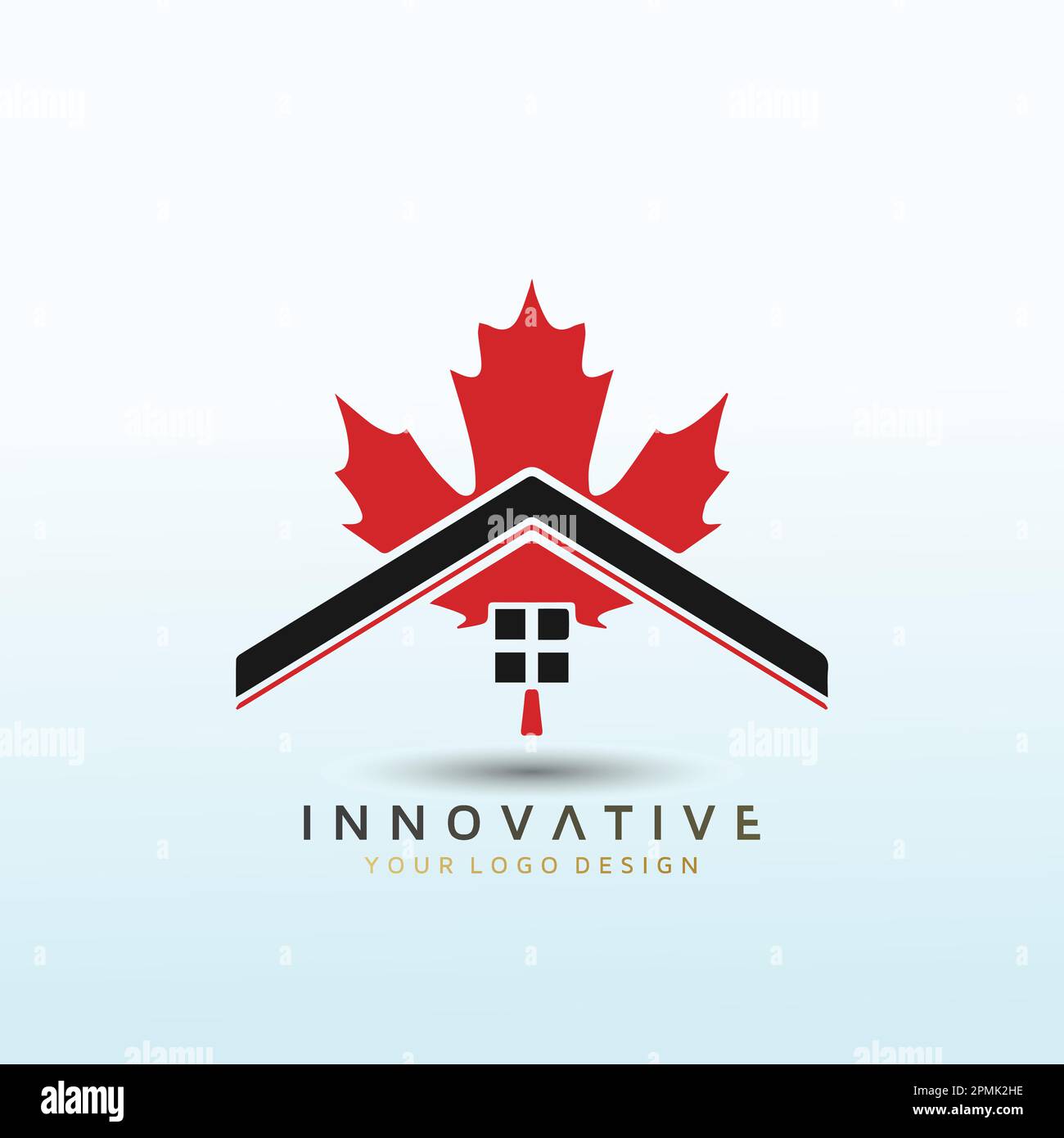 Real estate Management group vector logo design with leaf icon Stock ...