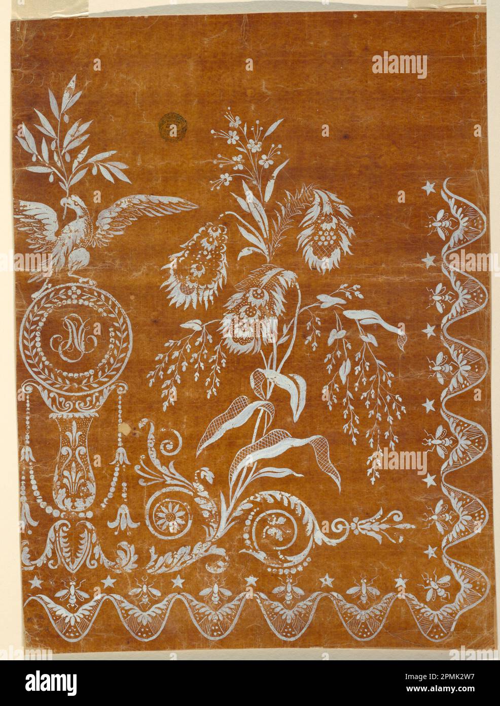 Drawing, Design for a Woven Horizontal Border of the "Fabrique de St ...