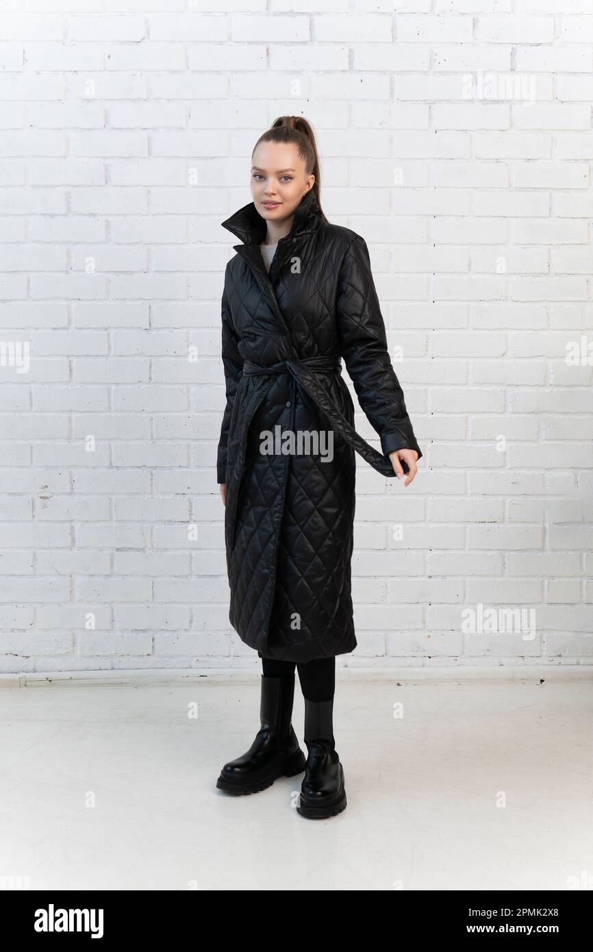 cool caucasian studio jacket model isolated young background fashion ...