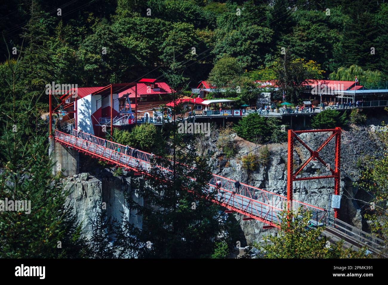 Hell's Gate bridge and visitor centre with Airtram gondola ride and ...