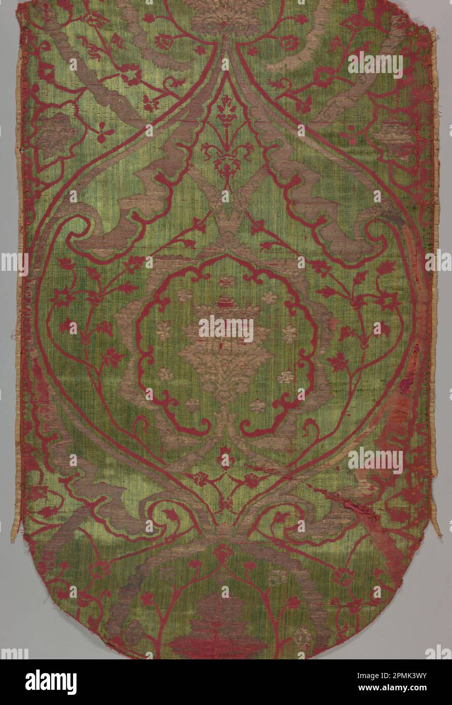 Textile; silk and metal thread; 1951-156-2 Stock Photo - Alamy