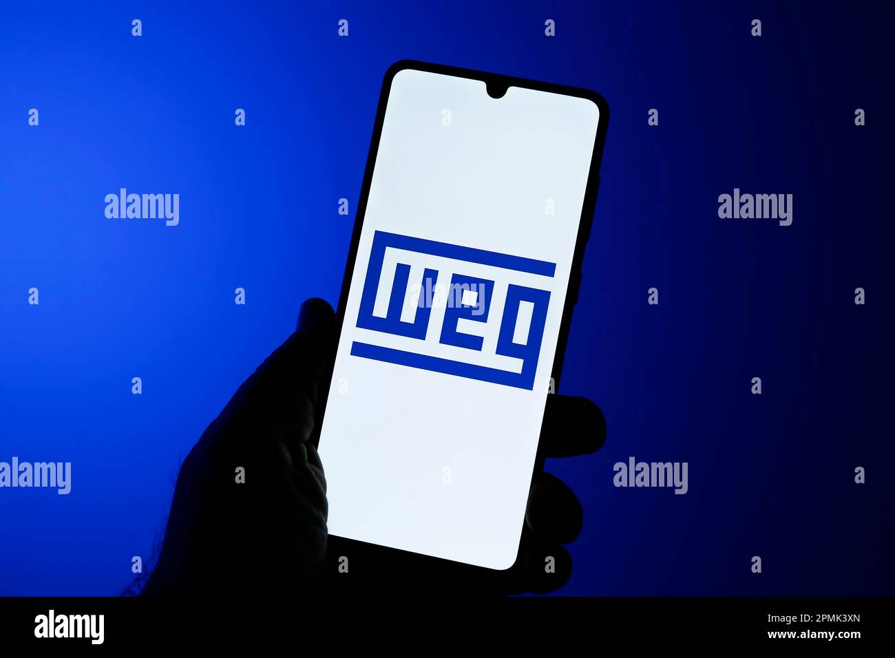 Minas Gerais, Brazil - April 13, 2023: illustrative image of Weg ...